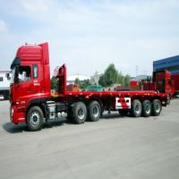 China Low Bed Semi Trailer Flatbed Trailer Axle Customizable for Customer Requirements for sale