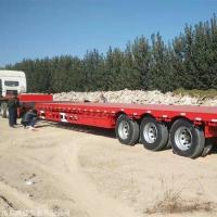 China Low Truck 20FT Flat Bed 40 FT 40 Feet 40FT Container Flatbed Trailer 28t Landing Leg for sale