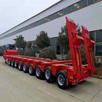 China Tri-Axles Un-Removable Gooseneck 13m Lowbed Low Bed Semi Truck Trailer for Transportation for sale