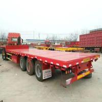 China Tri-Axles Un-Removable Gooseneck 13m Lowbed Low Bed Semi Truck Trailer for Transportation for sale