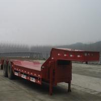China 3 Axle 50 Tons 60ton Lowbed Semi Truck Trailers for Heavy Duty Equipments Transport for sale