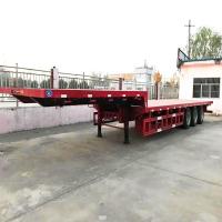 China 3 Axle 50 Tons 60ton Lowbed Semi Truck Trailers for Heavy Duty Equipments Transport for sale
