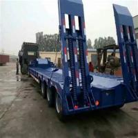 China Multi-Axle Flatbed Low Bed Trailers Loader Flat Bed Truck Semi Trailer Tread 1820mm for sale