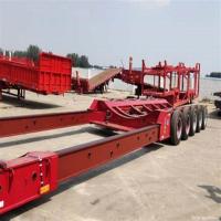 China Multi-Axle Flatbed Low Bed Trailers Loader Flat Bed Truck Semi Trailer Tread 1820mm for sale