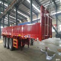 China 60 Ton 3 Axle Extendable Low Bed Trailer / Low Flatbed Semi Trailer / Low Boy Truck Semi Trailer for sale