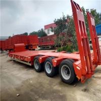 China 3 Year After-sales Service Heavy Duty Hydraulic 3 Axle 60 Ton Lowboy Semi Trailers for sale
