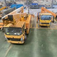 China 4x2 Drive Wheel Truck Mounted 25m Aerial Work Vehicle with Platform and Cutoff Brake for sale