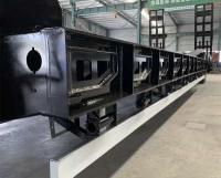 China 3 Axle 60 Ton Lower Deck Flat Deck Low Bed Semi-Trailer for Heavy Duty Transportation for sale