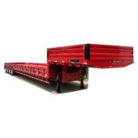 China 60-80 Ton Low Flatbed Trailer Semi-Trailer with Light Duty Grade and 1820mm Tread for sale