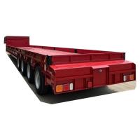 China 60-80 Ton Low Flatbed Trailer Semi-Trailer with Light Duty Grade and 1820mm Tread for sale