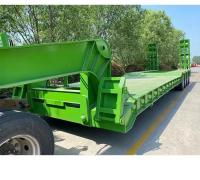 China 50 Ton Green Loader Truck Trailer 3 4-Axis Customization 1 Year After-sales Service for sale