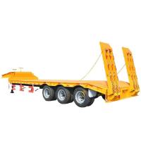 China Not Self-dumping Low Flat Trailer for Heavy Duty Transportation for sale