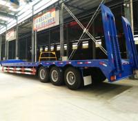 China Not Self-dumping Low Flat Trailer for Heavy Duty Transportation for sale