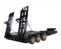China Not Self-dumping Low Flat Trailer for Heavy Duty Transportation for sale
