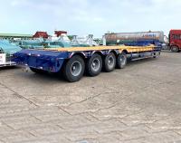 China EHL9400L 4 Axle Low Chassis Low Flatbed Semi-Trailer for Light Duty Transportation for sale
