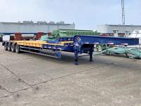 China EHL9400L 4 Axle Low Chassis Low Flatbed Semi-Trailer for Light Duty Transportation for sale