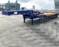 China EHL9400L 4 Axle Low Chassis Low Flatbed Semi-Trailer for Light Duty Transportation for sale
