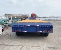 China EHL9400L 4 Axle Low Chassis Low Flatbed Semi-Trailer for Light Duty Transportation for sale