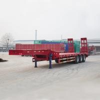 China Transport Heavy Duty Machinery 3/4/5 Axle 50 60 80 Ton Gooseneck Excavator Low Loader for sale