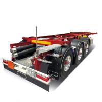 China Dual Line Braking System 3-Axle 40-Foot Container Transport Skeleton Trailer Semi-Trailer for sale