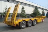 China Heavy Load 50t-60t 3/4 Axles Lowboy/Low Deck/Platform/Loader for Excavators Transport for sale