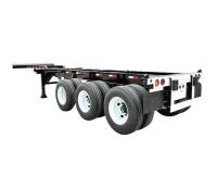 China 3-Axis Skeleton Container Semi-Trailer for 20 Feet to 40 Feet Extended Container Chassis for sale