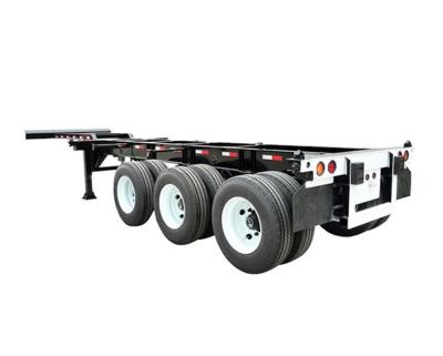 China 3-Axis Skeleton Container Semi-Trailer for 20 Feet to 40 Feet Extended Container Chassis for sale