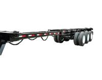 China 3-Axis Skeleton Container Semi-Trailer for 20 Feet to 40 Feet Extended Container Chassis for sale