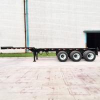 China 3-Axis Skeleton Container Semi-Trailer for 20 Feet to 40 Feet Extended Container Chassis for sale