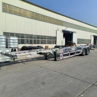 China 20 40 Foot Skeleton Container Trailer Semi-Trailer with Dual Line Braking System for sale