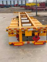China 20 40 Foot Skeleton Container Trailer Semi-Trailer with Dual Line Braking System for sale