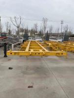 China 20 40 Foot Skeleton Container Trailer Semi-Trailer with Dual Line Braking System for sale