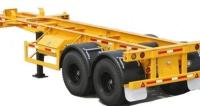 China 20FT Container Skeleton Semi-Trailer with Medium Duty 5.5 Tons Truck Trailer Chassis for sale