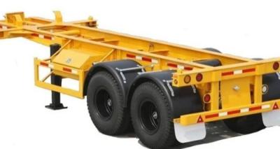 China 20FT Container Skeleton Semi-Trailer with Medium Duty 5.5 Tons Truck Trailer Chassis for sale