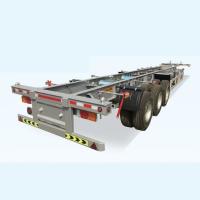 China 20FT Container Skeleton Semi-Trailer with Medium Duty 5.5 Tons Truck Trailer Chassis for sale