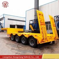 China Customization 80 Ton Gooseneck Low Loader/Lowbed/ Lowboy Low Bed Trailer with 3 Axles for sale