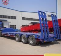 China Customization 80 Ton Gooseneck Low Loader/Lowbed/ Lowboy Low Bed Trailer with 3 Axles for sale