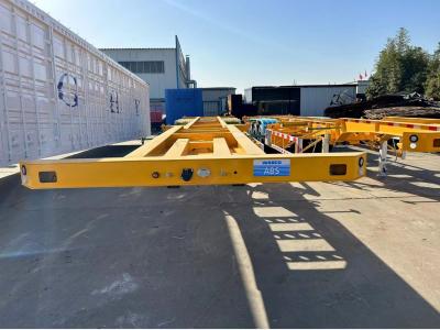 China 2/3/4 Axle Number Good Sale 3-Axles 20FT 2-Axle 40-Foot Container Skeleton Semi-Trailer for sale