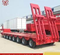 China Customization Van-type Low Bed Trailers 3 Axles for Heavy Duty Excavator Transport for sale