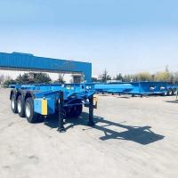 China 3-Axles 20FT 2-Axle 40-Foot Container Skeleton Semi-Trailer Truck Trailer with 2/3/4 Axles for sale