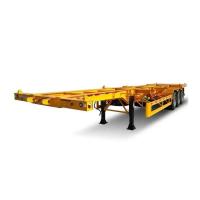 China Dual Line Braking System Gooseneck Semi Chassis Parts Skeleton Trailer with Materials for sale