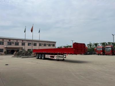China Light Duty 3 Axis Flat Container and Bulk Multi-Purpose Truck Semi-Trailer with 1 for sale
