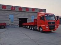 China Light Duty 3 Axis Flat Container and Bulk Multi-Purpose Truck Semi-Trailer with 1 for sale