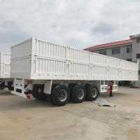 China 50 Ton Sidewall Fence Freight Truck Trailer Semi Trailer ABS Anti-lock Braking System 1 for sale
