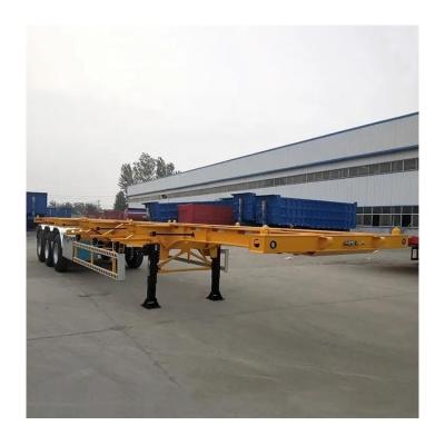 China Immobilize Dual Line Braking System Skeleton Semi-Trailer for Cargo Transportation for sale