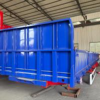 China 3-Axle Steel Bulk Cargo Side Wall Semi-Trailer with Customizable Specifications for sale