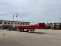 China 3-Axle Steel Bulk Cargo Side Wall Semi-Trailer with Customizable Specifications for sale