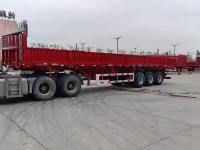 China Cross Arm Suspension System 3 Axle Bulk Cargo Side Wall Semi-Trailer with Materials for sale