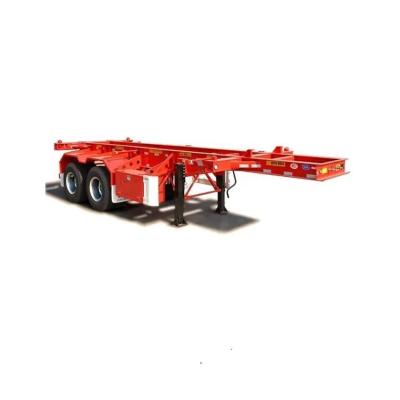 China 20-Foot Skeleton Chassis Dump Semi-Trailer with Immobilize Function and 12 Twist-Lock for sale