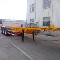 China 20-Foot Skeleton Chassis Dump Semi-Trailer with Immobilize Function and 12 Twist-Lock for sale